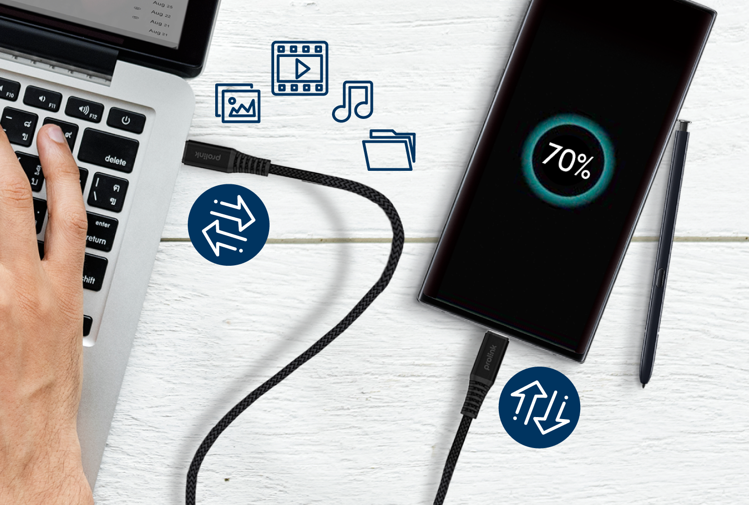 Prolink | USB™ Type C to C Cable (5A, 100W)