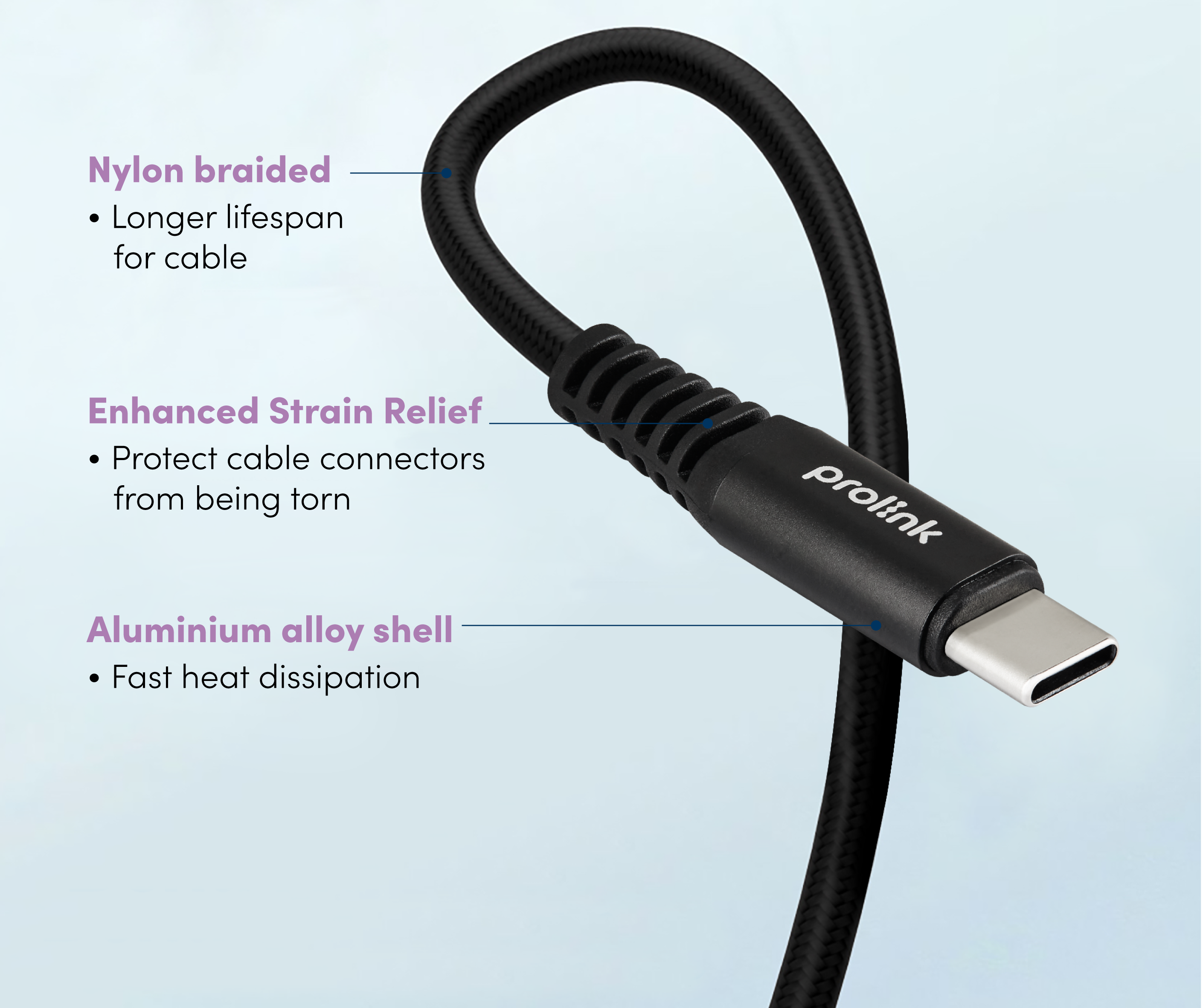 Prolink | USB™ Type C to C Cable (5A, 100W)