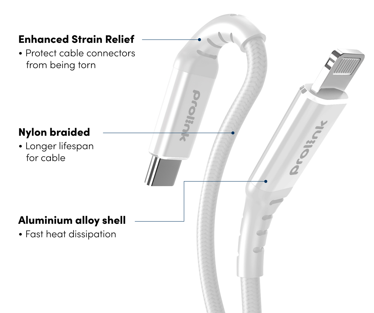 Prolink | USB™ Type C to Lightning (3A, 30W)