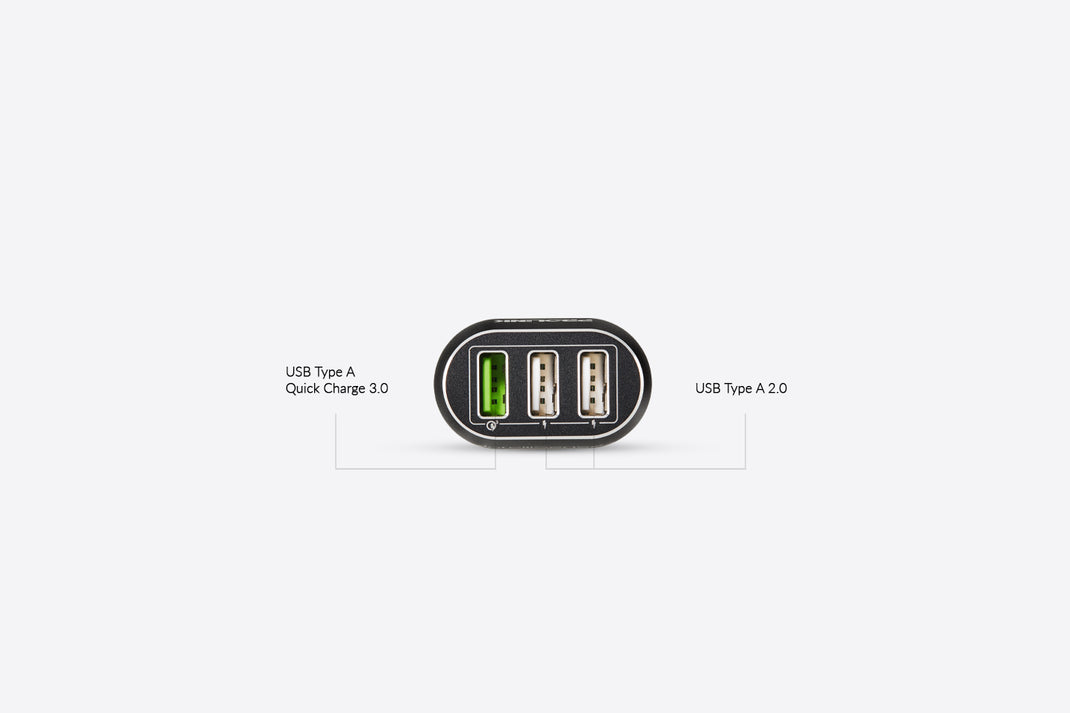 Prolink | 35W 3-port Car Charger with IntelliSense