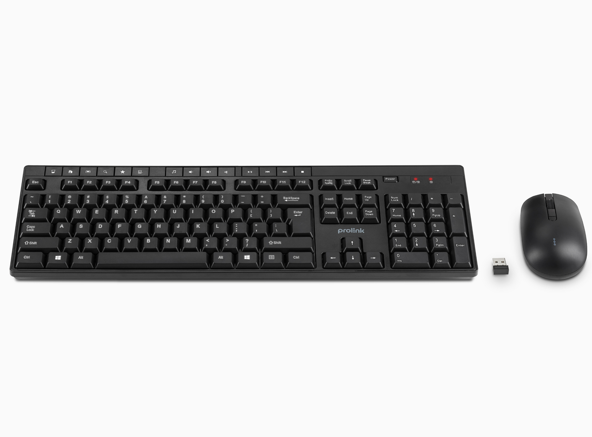 Prolink | Wireless Multimedia Desktop Combo of Mouse and Keyboard
