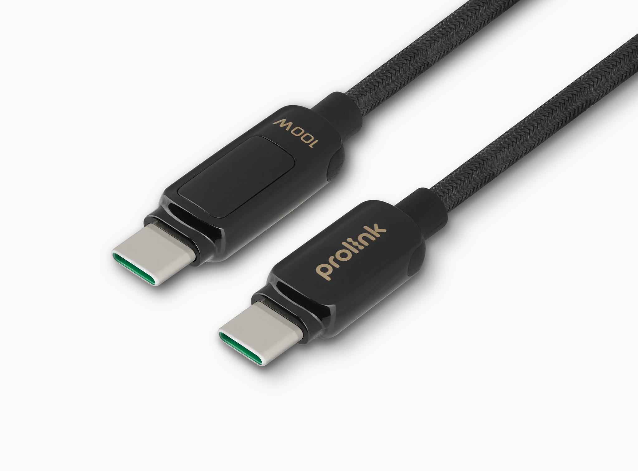 USB Type-C to C PD Cable with Digital Display (5A, 100W) – Prolink